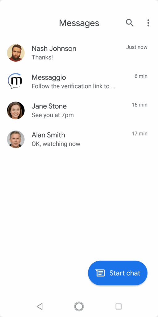 RCS Google RBM messaging — Advanced Messaging Solution